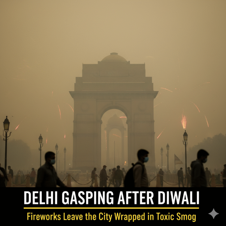 Delhi Gasping After Diwali: Fireworks Leave the City Wrapped in Toxic ...